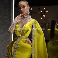 China 2021 New Western Hot Selling Sequined Sex Beading Ball Dress Satin Evening Party Frock Bridesmaid Gowns Plus Size for sale