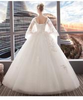 China Western Strapless Hot Selling Bridal Dress Lace Wedding Dress Bride Gowns Trailing Vestido De Noiva New for sale