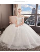 China 2021 New Western Strapless Hot Selling Bridal Dress Lace Wedding Dress Bride Gowns Trailing Vestido De Noiva for sale