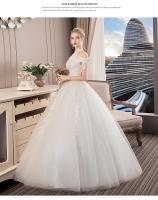 China 2021 New Western Strapless Hot Selling Bridal Dress Lace Wedding Dress Bride Gowns Trailing Vestido De Noiva for sale