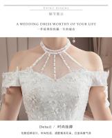 China 2021 New Western Strapless Hot Selling Bridal Dress Lace Wedding Dress Bride Gowns Trailing Vestido De Noiva for sale