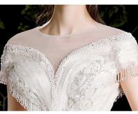 China 2021 New Selling Western Strapless Bridal Dress Lace Wedding Dress Bride Gowns Trailing Vestido De Noiva for sale