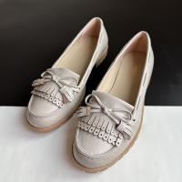 China Flat Shoes Women Tassel Loafers Shoes Casual Shoes Footwear Leather Shoes Soft for sale