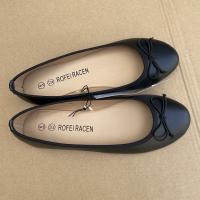 China Flat Shoes Women Shoes Good Quality Casual Shoes Footwear Leather Shoes Soft Black Shoes for sale