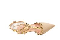 China European New Fashion Style Stiletto Heels Sexy Unique Pointed Rivet Women High Heel Shoes Pumps Bride Shoes for sale