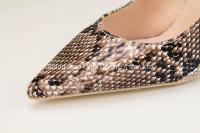 China 2021 European New Fashion Style Stiletto Heels Sexy Unique Pointed Snake PU Women High Heel Shoes Pumps for sale