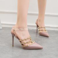 China 2021 Hot Selling Fashion Style Stiletto Heels Sexy Unique Women Pointed Toe High Heels Bride High Heels Painted Heels for sale