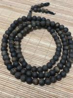 China Soft Silk Aloeswood Bracelet Authentic Qinan Bracelet Old Material 108 Nian Zhu Buddha Beads Agarwood for sale