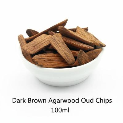 China Dark Brown Agarwood Oud Chips 100ml Size for sale