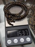 China Exquisite Craftsmanship Agarwood Prayer Beads Natural Agarwood Beads Handcrafted Spiritual Meditation Accessories for sale