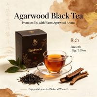 China 150g Premium Agarwood Black Tea, Organic Oud Infused Fermented Tea, Soothing Sleep Support Herbal Tea for sale