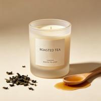China Roasted Tea Scented Soy Wax Candle Natural Wick Home Fragrance Decor Gift for sale