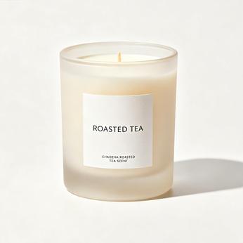 China Roasted Tea Scented Soy Wax Candle Natural Wick Home Fragrance Decor Gift for sale
