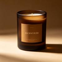 China Ancient Pu'er Scented Soy Candle Chinese Tea Aromatherapy Home Fragrance Gift for sale