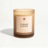 China Corner Coffee Scented Soy Candle Warm Café Aroma Home Decor Gift for sale