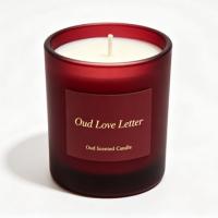 China Oud Love Letter Luxury Scented Candle Natural Soy Wax Home Fragrance Gift for sale