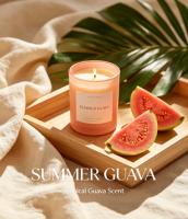 China Summer Guava Candle, Tropical Fruit Candle, Fresh Scent Candle, Summer Home Candle, Fruity Aroma Candle, Holiday Gift Candle for sale