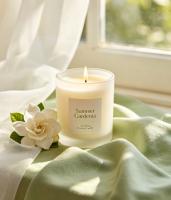 China Summer Gardenia Candle, White Floral Candle, Fresh Summer Scent, Luxury Home Fragrance, Elegant Decor Candle, Gift For Her for sale