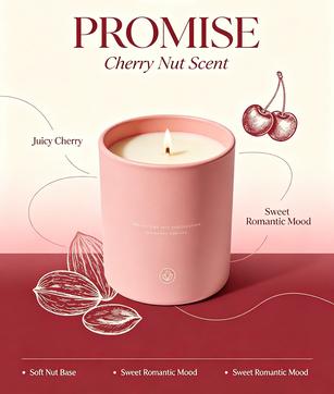 China Promise Scented Candle, Warm Woody Candle, Romantic Home Fragrance, Luxury Aroma Candle, Elegant Decor Candle, Couple Gift Candle for sale