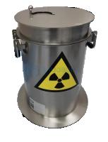 China Stainless Steel Radioactive Waste Bin Nuclear Waste Storage Containers for sale