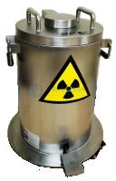 China Foot Operated Radioactive Waste Bin Lead Stainless Steel for sale