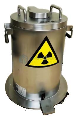 China Foot Operated Radioactive Waste Bin Lead Stainless Steel for sale