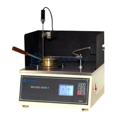 China Stainless Steel Automatic Cleveland Open Cup Flash And Fire Point Tester ASTM D92 Petroleum Oil Tester Machine for sale