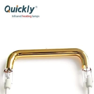 China U Shaped Single Tube Short Wave Infrared Heater With Golden Reflector for sale