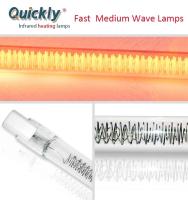 China Fast Medium Wave Infrared Halogen Lamp Straight Electric Heating for sale