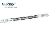 China Clear Twin Tube Carbon Fiber Infrared Heating Lamp 115V 6000W for sale