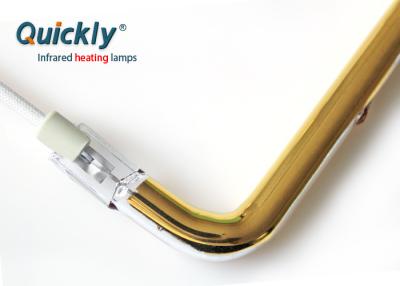 China U Shape Gold Short Wave Quartz Infrared Heater Lamps For Glass Industry for sale