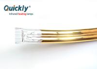 China Gold Coating Special IR Heater Short Wave Ir Halogen Heat Lamp With Tungsten Filament for sale