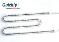 China W Shaped Quartz Halogen Infrared Heater Lamps Infrared Heating Element For Paint Curing for sale