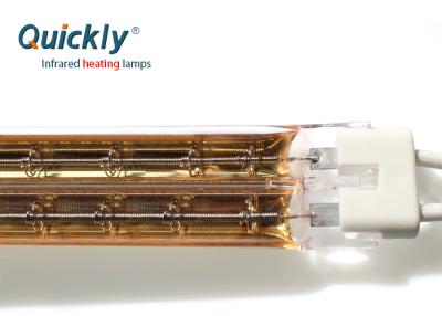 China BOPET Horizontal Quartz Halogen Infrared Heater Lamps With Tungsten Fiklament for sale