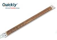 China BOPET Horizontal Quartz Halogen Infrared Heater Lamps With Tungsten Fiklament for sale