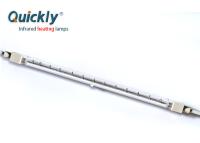 China SK18 Ceramic Ends IR Heater 10*880mm Infrared Quartz Tube for sale