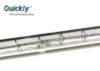 China SK18 Ceramic Ends IR Heater 10*880mm Infrared Quartz Tube for sale