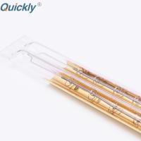China 23*11mm 480v 6000w Golden Twin Short Wave Heat Lamp for sale