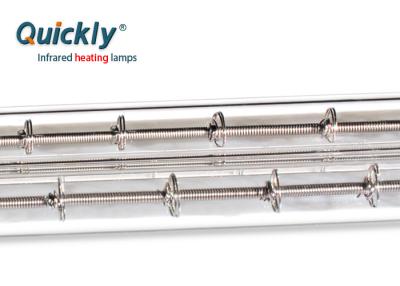 China Tungsten Filament 2000w Short Wave Heat Lamp With Twin Tube for sale