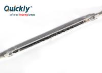China Single Tube Transparent infrared carbon fiber heater 1400°C Filament Temperature for sale