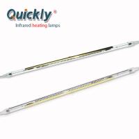 China Gold Color Single Tube Carbon Fiber Infrared Heater 1.6um 2.6um Wavelength for sale