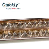 China 1.4um 2.0um Quartz Tube Fast Medium Wave IR Heater Gold Coating for sale