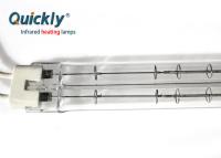 China Twin Tube Infrared Halogen Heater Lamps 80V 1670w For PECVD Furnace for sale