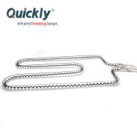 China 230V 1500W Transparent Carbon Fiber Infrared Heating Lamp For Food Oven for sale