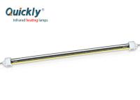 China Medium Wave IR Heating Lamp Gold Quartz Single Tube 240V 750W for sale
