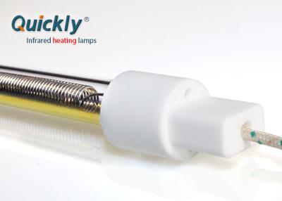 China Medium Wave IR Heating Lamp Gold Quartz Single Tube 240V 750W for sale