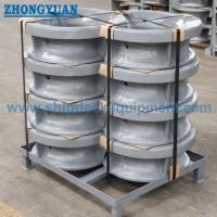 China Bulwark Mounted Mooring Chock JIS F 2007 Type B | Round Opening Cast Steel Rope Guide for sale