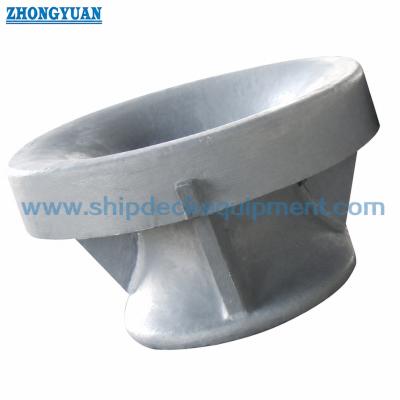 China Casting Steel Bulwark Mounted Panama Chock for Ship Mooring | JIS F 2017 Type BC for sale