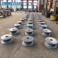 China Marine Cast Steel Mooring Roller Button | CB/T 3861 Type B Open Type Single Roller for sale