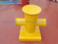 China Ship Cross Bitt Cruciform Bollard | CB/T 3845-2000 Deck Welded Mooring Bollard for sale